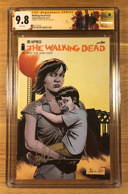 Walking Dead #132, CGC 9.8 SS signed by Adlard, (Custom Label), NM/MT ...