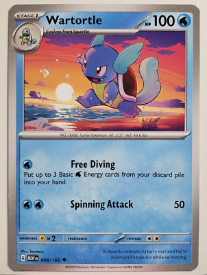 Wartortle Pokemon TCG Card 008/165 | eBay