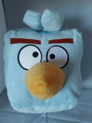 Angry Birds Space Blue Ice Cube Square 9" Plush Toy from Video Game Pre ...