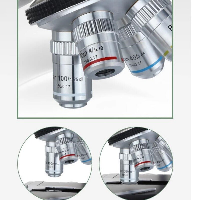 4X 10X 20X 40X 100X Plan Achromatic Objective Lens for Biological ...