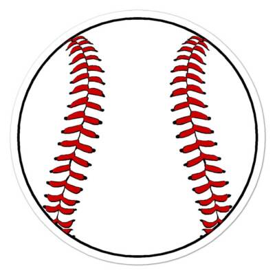 Baseball, Vinyl Decal Sticker, Indoor Outdoor, 3 Sizes, #7725 | eBay