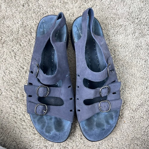Clark Springer 3 strap sandals, blue leather women’s size 11 | eBay