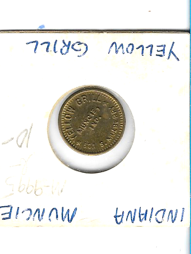 Muncie, Indiana Trade Token YELLOW GRILL 2 1/ 2¢ | eBay