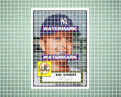 Kal Segrist New York Yankees 1952 Style Custom Baseball Art Card | eBay