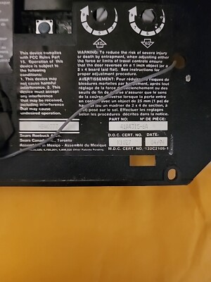 Liftmaster / Chamberlain / Craftsman Logic Board 41A4315-6A GREEN ...