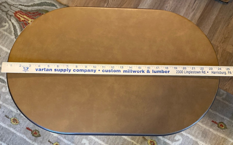 Set of 4 Vintage Cosco Folding TV Tray Oval Tables with Rolling Storage ...