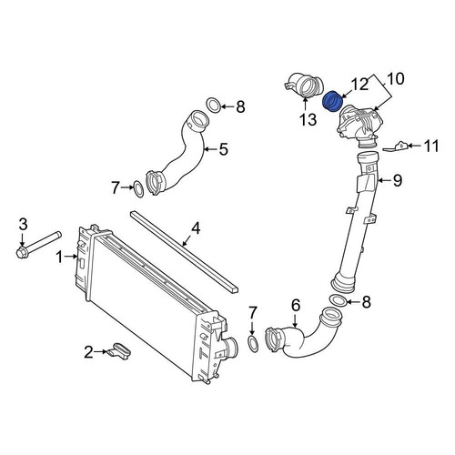 For Mercedes-Benz Sprinter 3500 19-22 Mercedes-Benz Intercooler Pipe ...