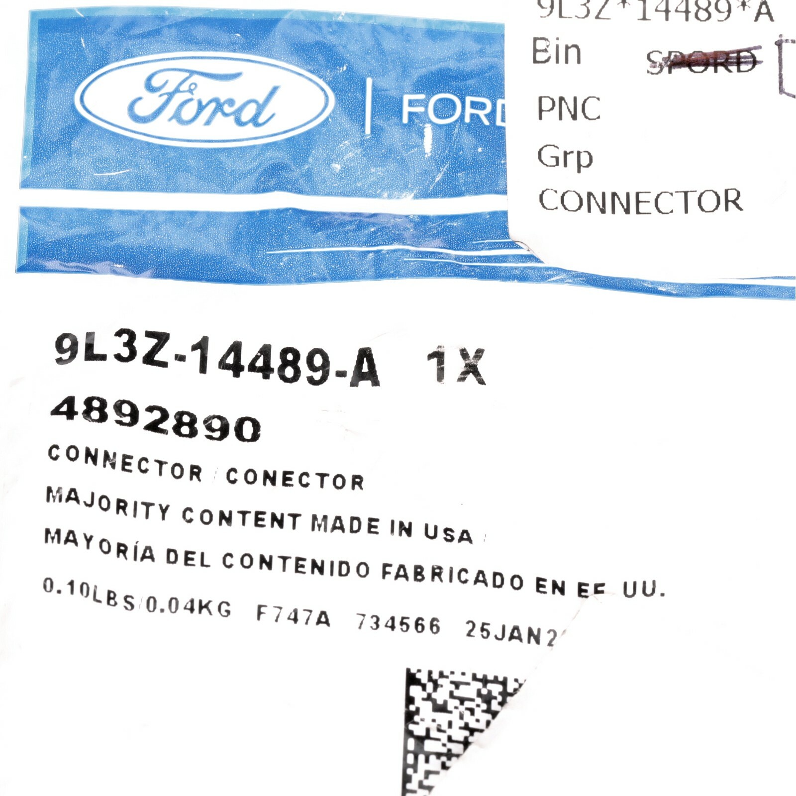 OEM NEW Genuine 2009-2014 Ford F-150 3.5L Connector 9L3Z14489A | eBay UK