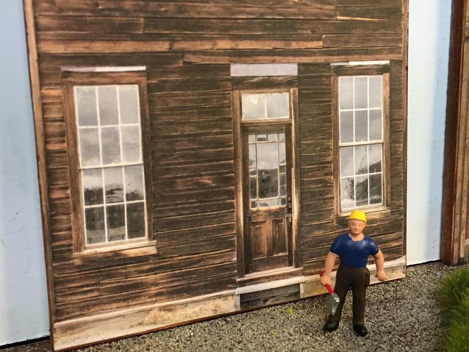 O Scale Scratch Built "SHANTY" Rural Farm Country Building Front/Flat ...