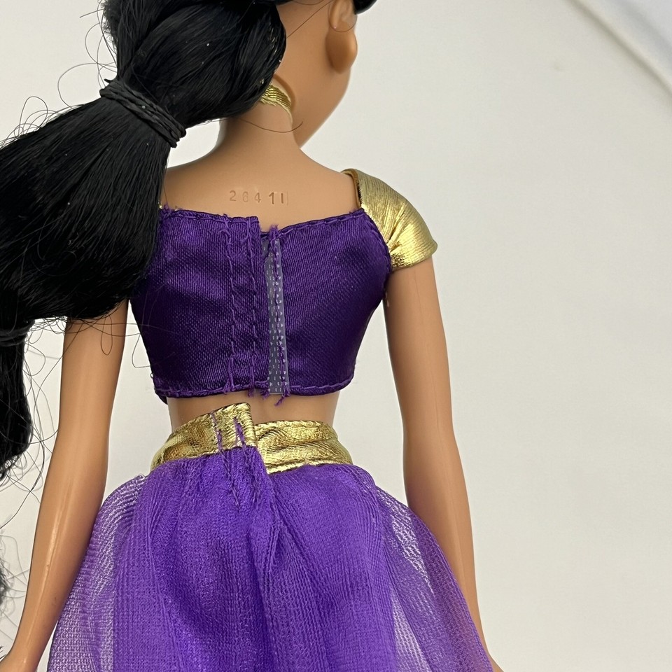 2006 Disney Princess Aladdin Jasmine Doll Purple Outfit With Crown ...