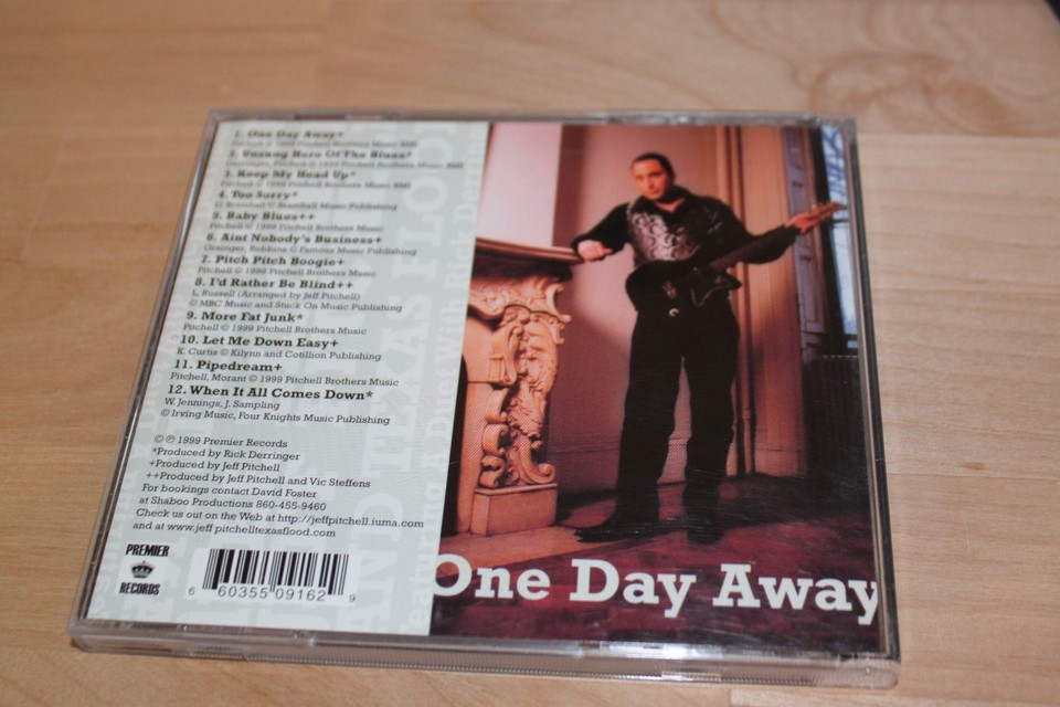 JEFF PITCHELL AND TEXAS FLOOD One Day Away - CD Mint | eBay