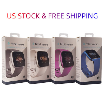 New Fitbit Versa lite Smartwatch Fitness Activity Wearable Tracker (S ...