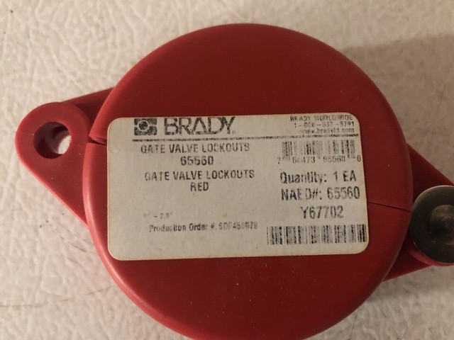 Brady 65560 Gate Valve Lockout Tagout LOTO Device for sale online | eBay