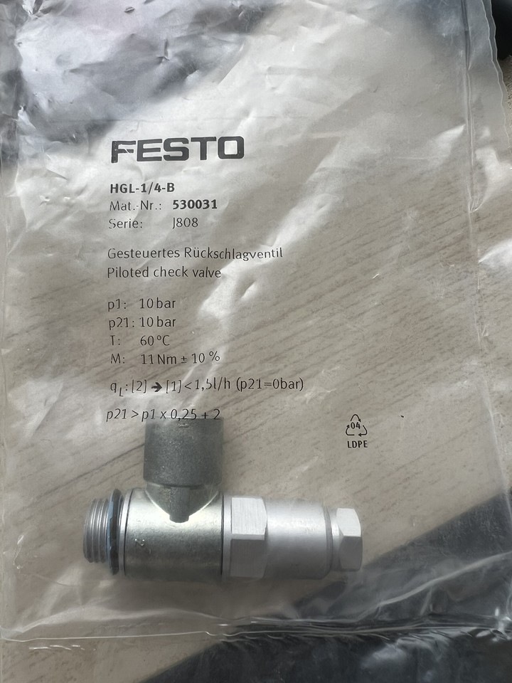 One NEW FESTO HGL-1/4-B 530031 Welcome counteroffer | eBay