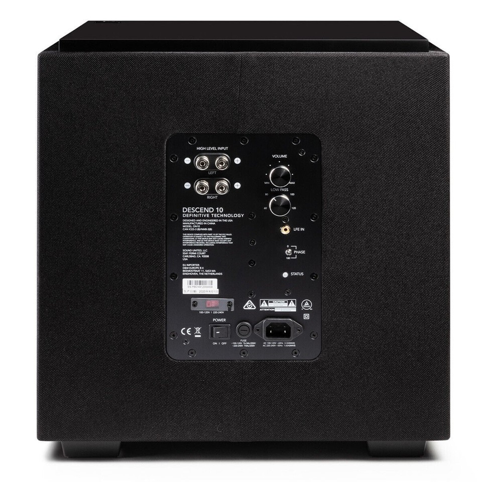 Definitive Technology Descend DN10 Subwoofer Black. | eBay