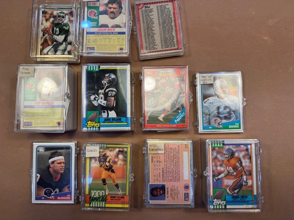 1990, 1991 & 1992 Topps, Score, Fleer, Pro-Set NFL Football Complete ...