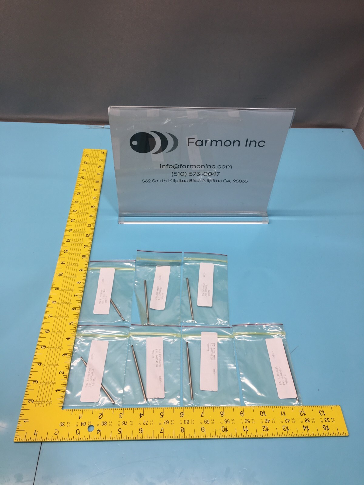 LOT OF 7 VARIAN E17014660 ROD, RETAINING,ROD SOURCE CLAMPING BLANKET PO ...