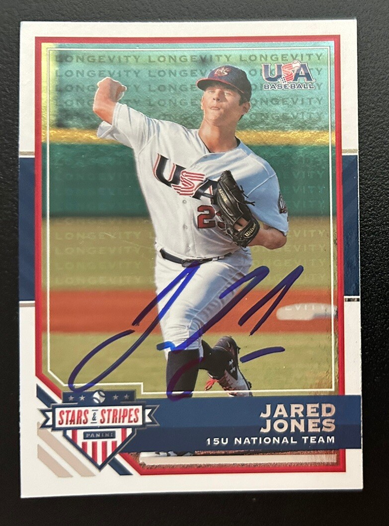 JARED JONES SIGNED AUTOGRAPH 2017 PANINI USA ROOKIE CARD PITTSBURGH ...
