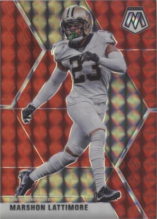 2020 Panini Mosaic - Marshon Lattimore #148 Red Mosaic Prizm for sale ...