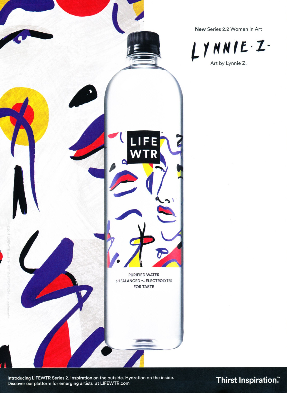 LIFE WTR WATER magazine AD #2 RARE 2017 OOP ART BY LYNNIE Z | eBay