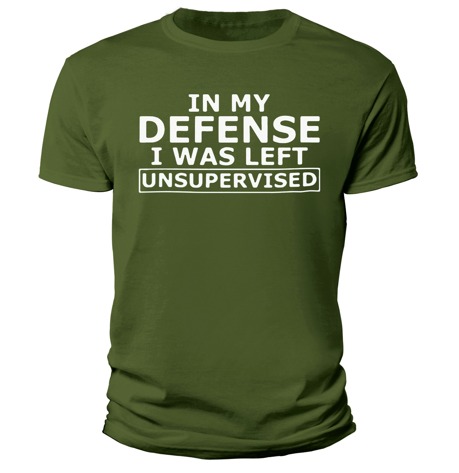 Funny T Shirt In My Defense I Was Left Unsupervised Shirt Sarcastic ...