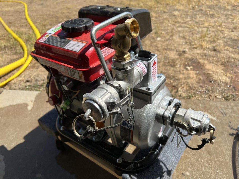 Predator 1 in. 79cc Gasoline Engine Semi-Trash Water Pump Tool Portable ...