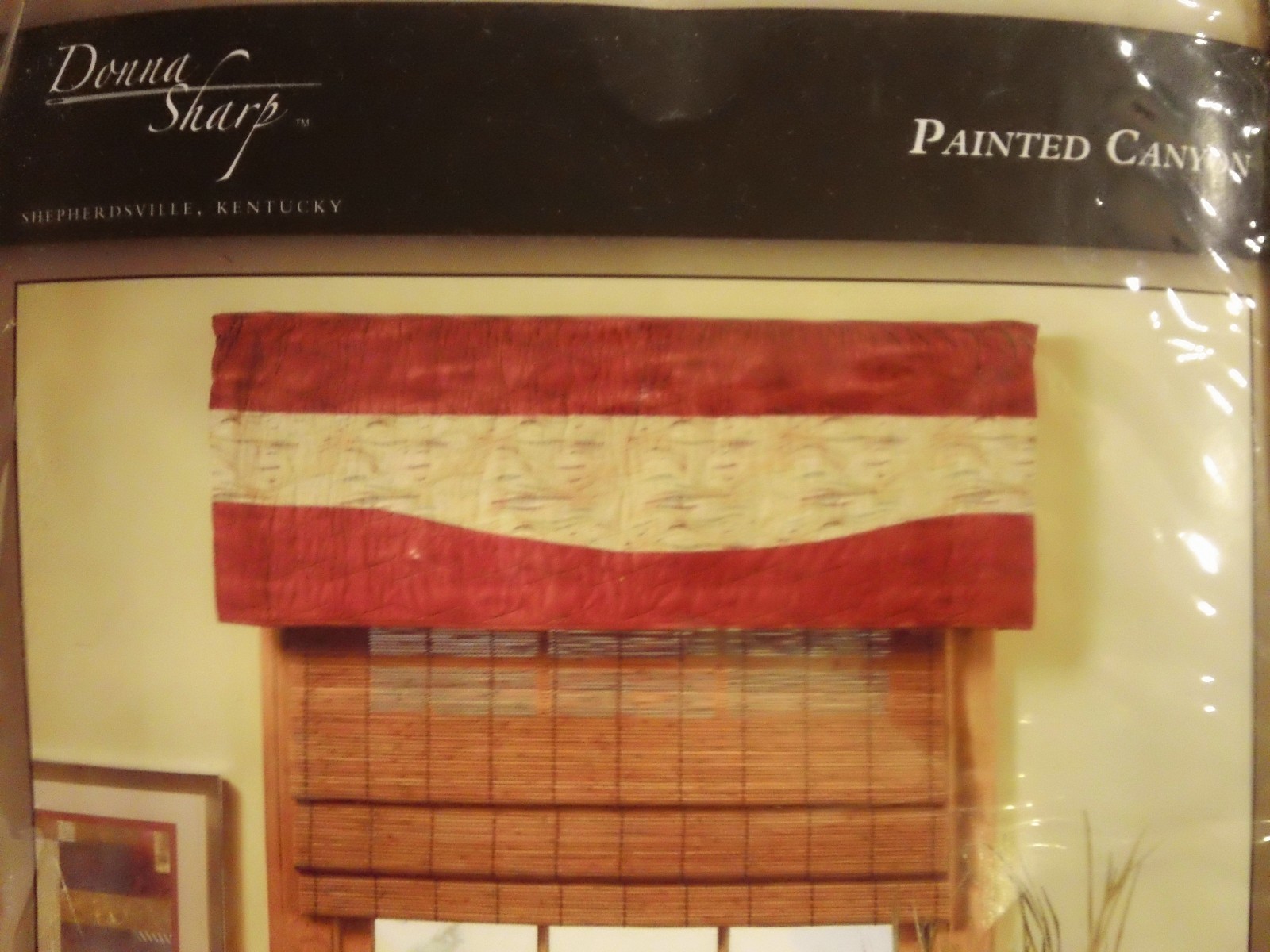 (2) Donna Sharp Painted Canyon Quilted Window Valance / Table Runners ...
