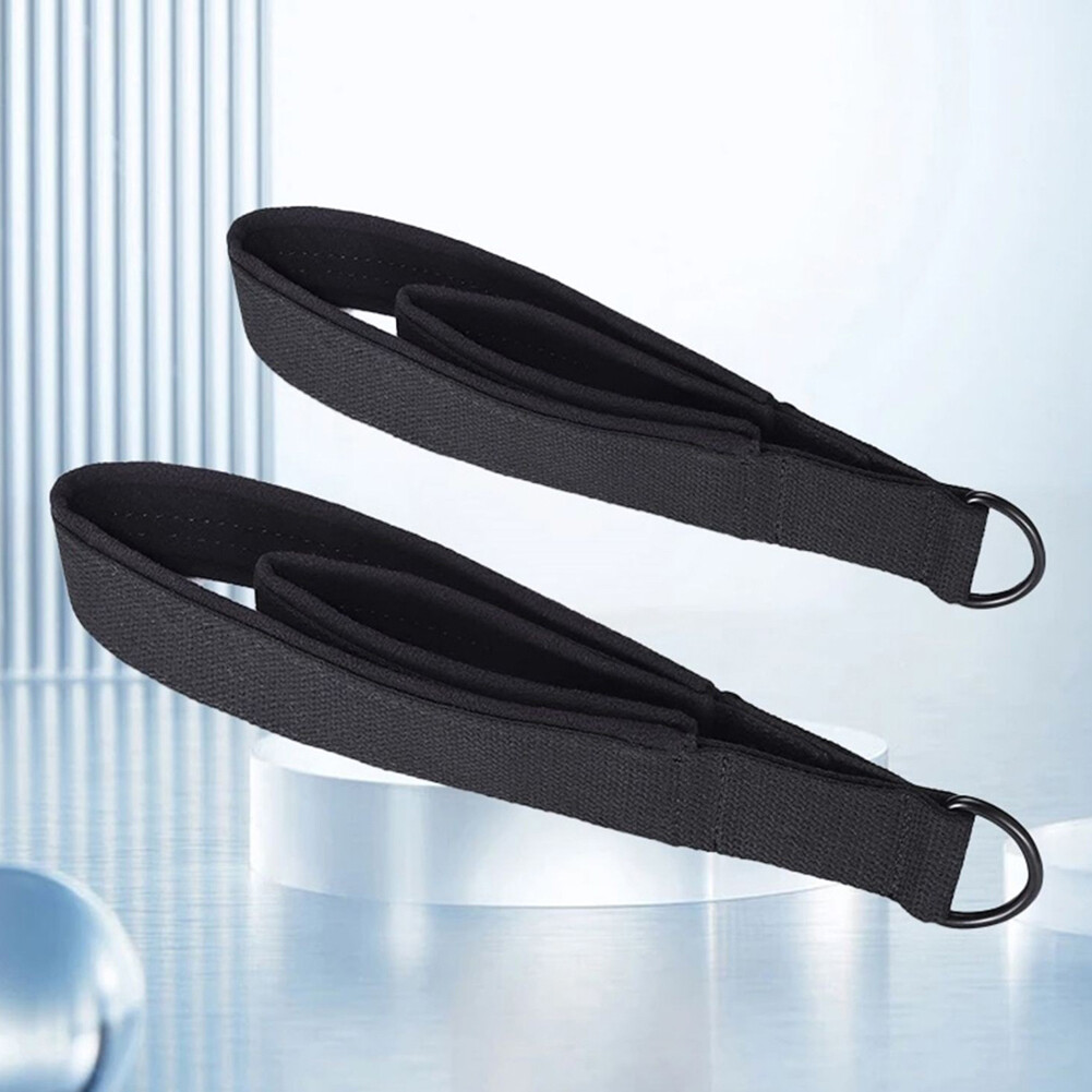 AU 2Pcs Ankle Pilates Cord Elastic Double Ring Exercise Straps ...