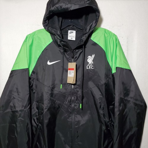 Nike Liverpool FC Jacket Hoodie Soccer Men's Large Black/Green ...
