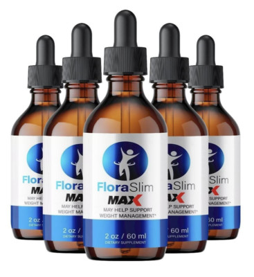 (5 Pack) FloraSlim MAX Metabolism Drops-FloraSlim Metabolic Support ...