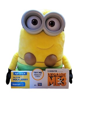 NEW Despicable Me 3 Deluxe Talking Minion Hula Jerry Plush Soft | eBay