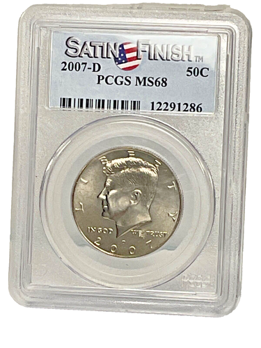 Satin Finish Kennedy Half Dollar, 2007 D - Graded MS68 By PCGS | eBay