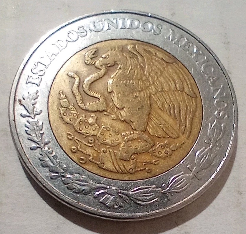 Cinco Pesos 2005 Mexico Coin $ 5 Piedra Del Sol Anillo De Serpientes ...