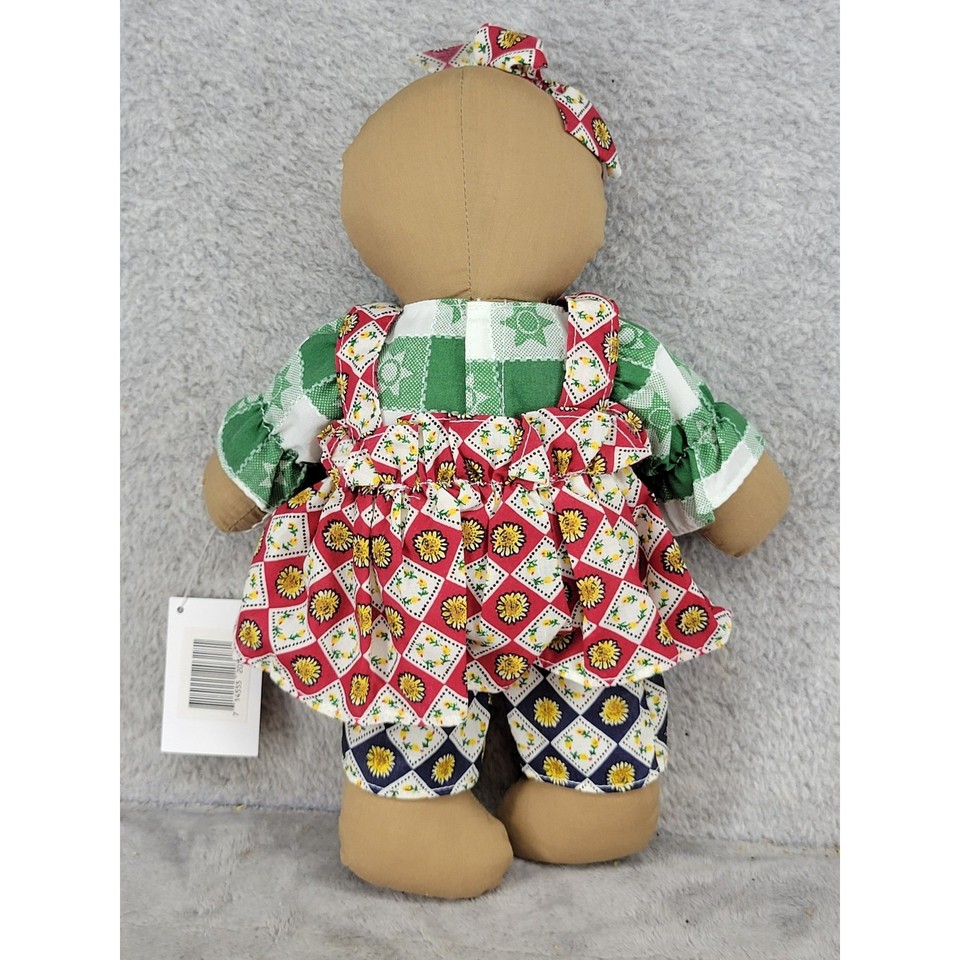 Herco Country Shop Gingerbread Girl Plush Doll 11" Holiday Decor | eBay