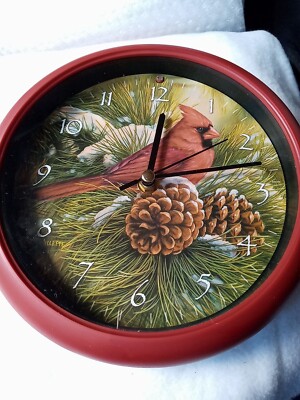 Wall Clock 8 Inch Cardinal Sounds | eBay