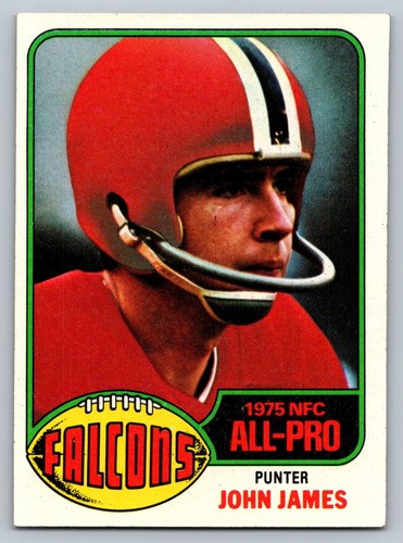 1976 Topps John James football card #240 Atlanta Falcons EX/MT | eBay