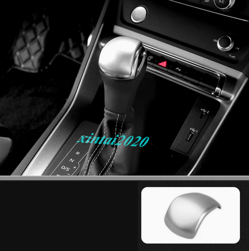 Silver ABS Interior Car Gear Lever Shift Knob Cover Trim For Audi Q3 ...