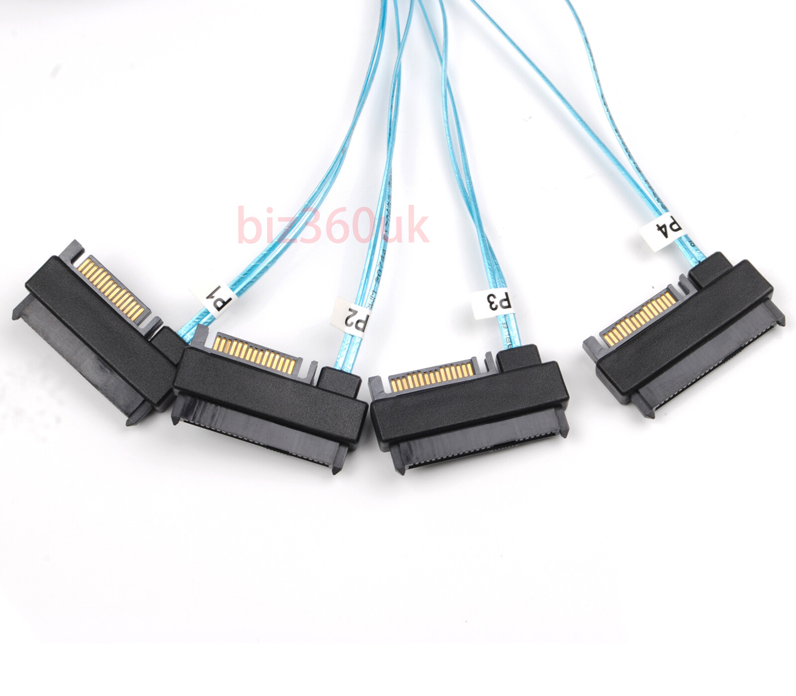 HD MINI SAS SFF 8643 to 4X SFF (29Pin) 8482 SAS Drive Connector Power ...