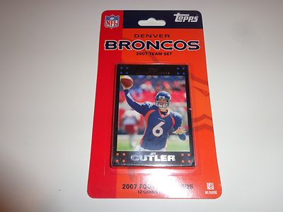 Denver Broncos 2007 Topps Football Card Team Set In Blister Pack FREE ...