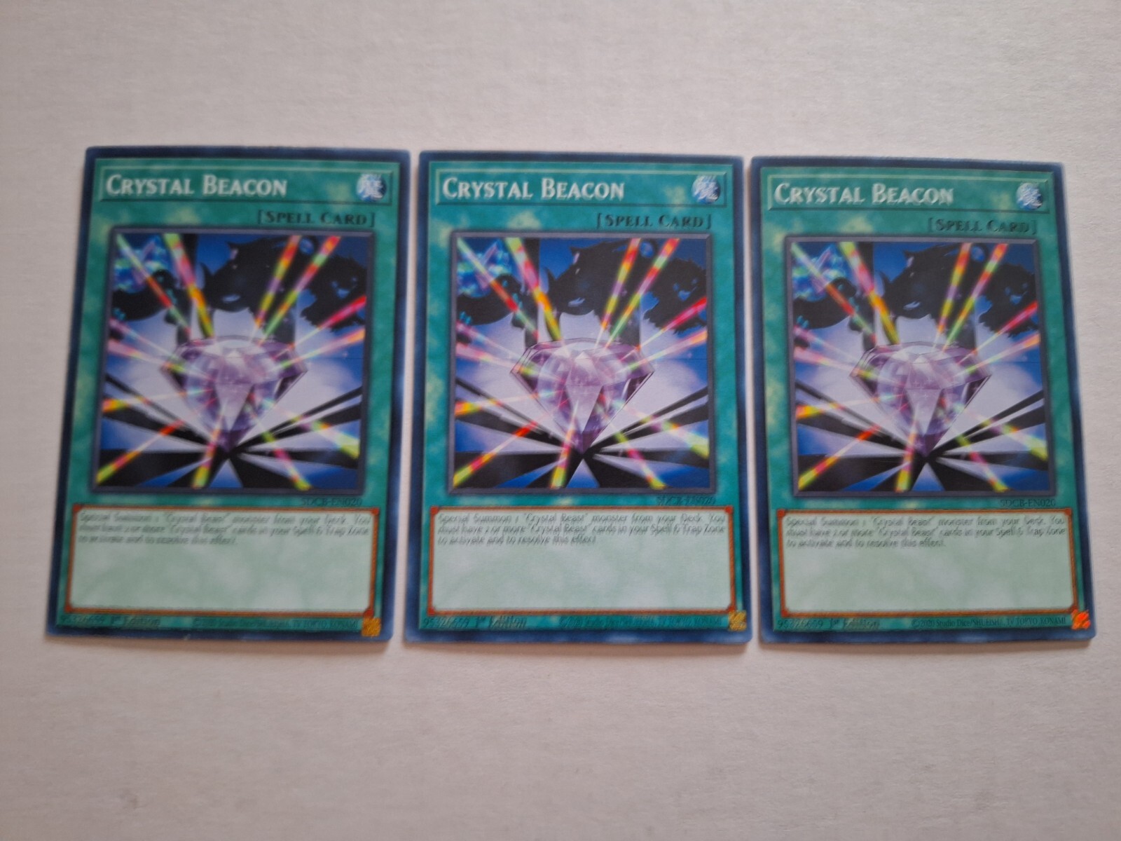 3X Crystal Beacon SDCB-EN020 - Yugioh Yu Gi Oh! Playset 1st Edition | eBay