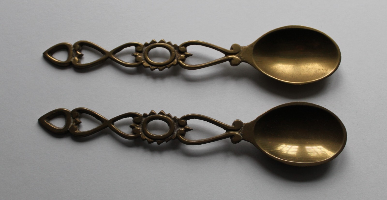 Pair of Vintage Brass Spoons | eBay UK