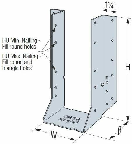 Simpson Strong-tie HU Joist Hanger HU610 for sale online | eBay