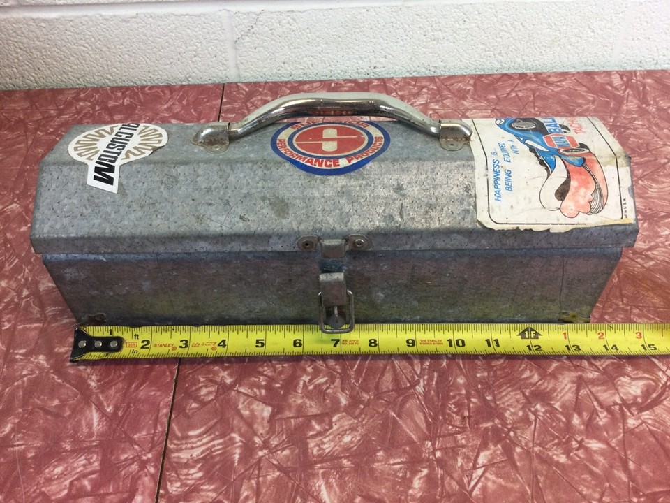 Vintage Sheet Metal Toolbox Handmade in Shop Class High School Yamaha ...