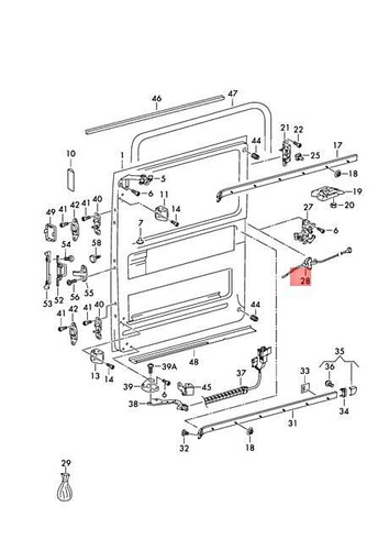 Genuine Support For Sliding Door VW Crafter 2E1843436E | eBay