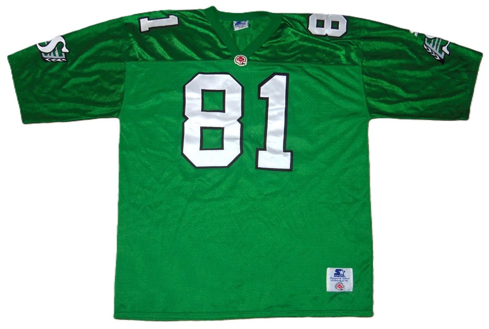 VINTAGE 90's RAY ELGAARD SASKATCHEWAN ROUGHRIDERS CFL STARTER JERSEY ...
