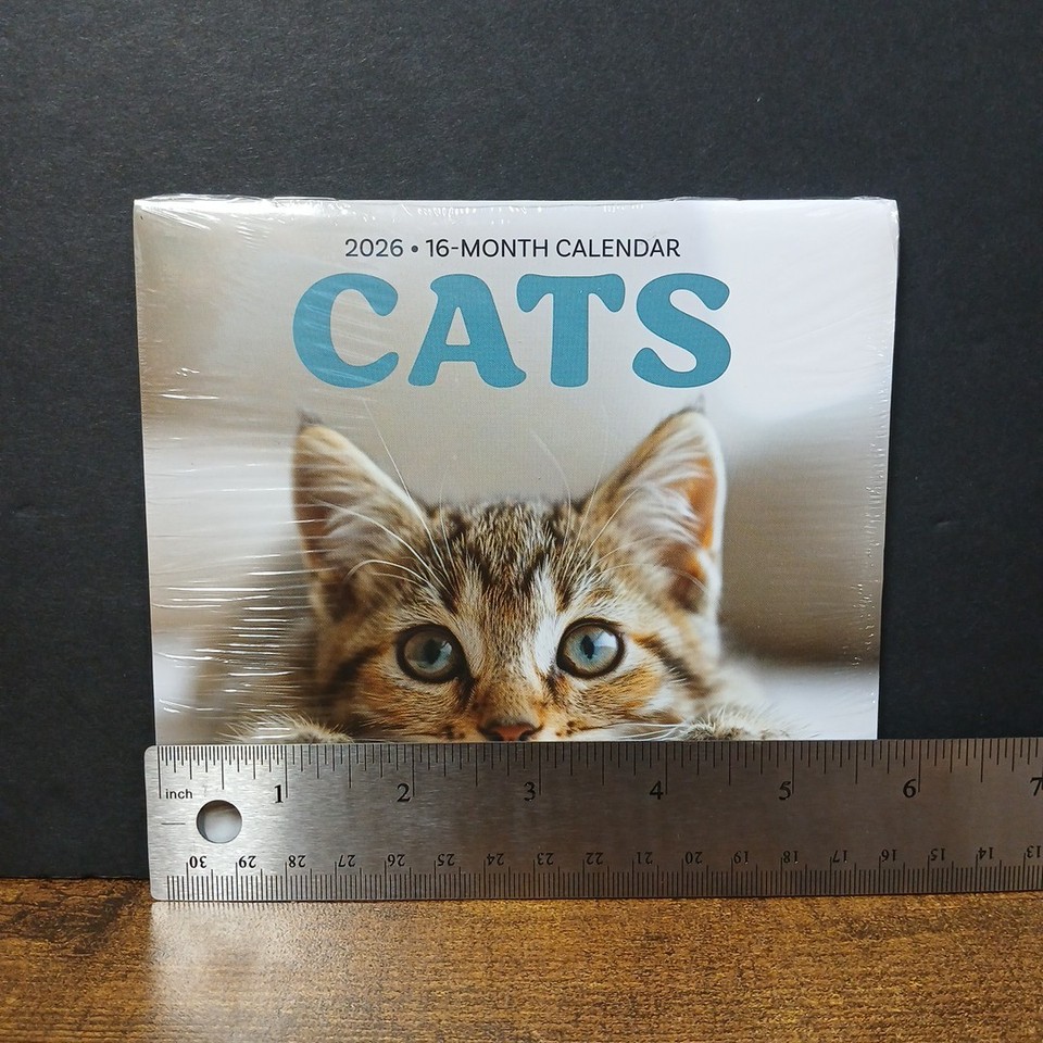 CATS 2026 16-Month Mini 5.6x5.3" Calendar, New / Sealed | eBay