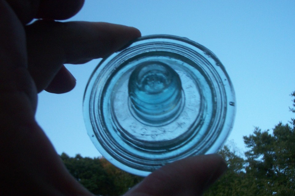 Glass fruit jar lid PATENTED FEB.13.1863 . for a PEERLESS jar | eBay