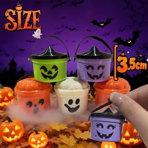 Spooky Mini Boo Bucket Figurines, Mini Boo Halloween Candy Bowl, Trick ...
