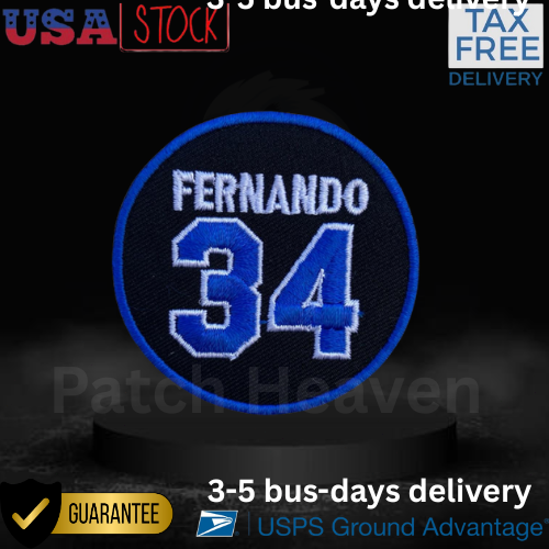 Fernando #34 Valenzuela Memorial Embroidery Patch LA Dodgers Los ...