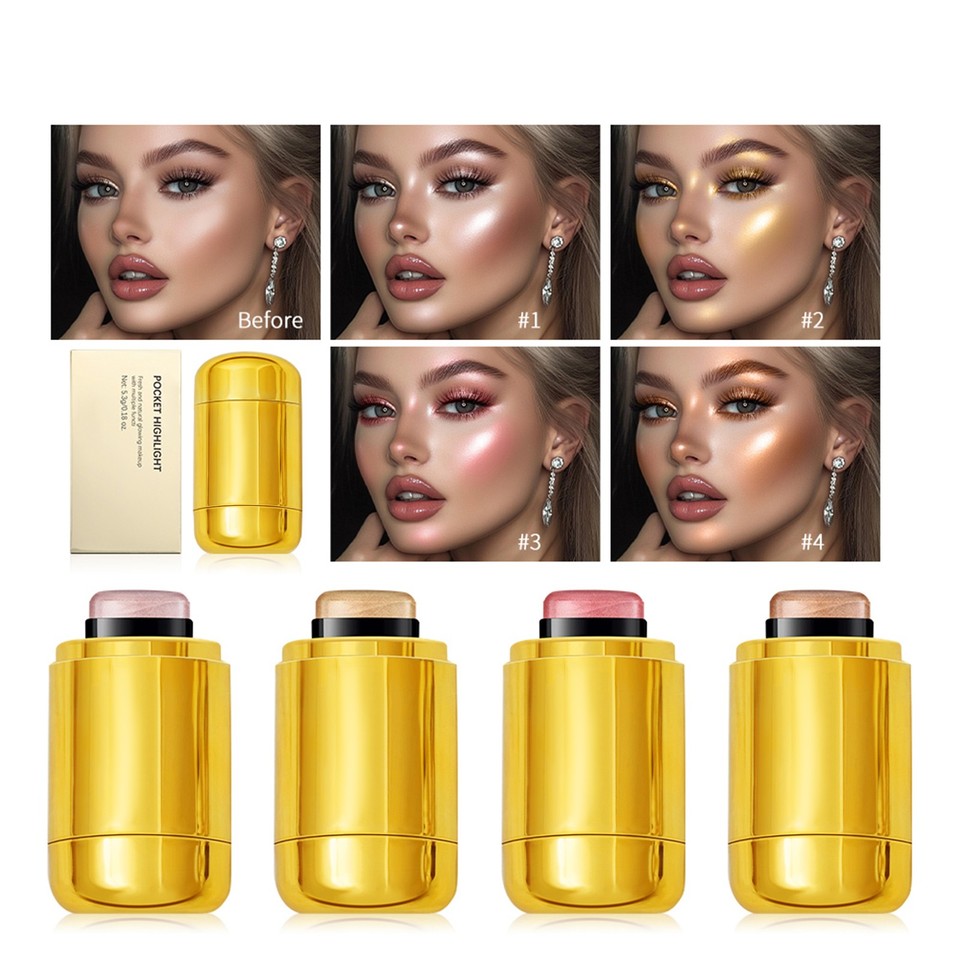 Women Pocket Highlight Long Lasting Pocket Blush Stick For Makeup Use ...